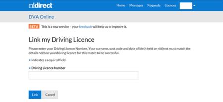 Linking your driving licence user guide | nidirect