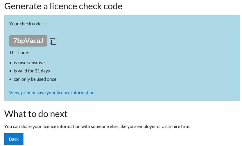 Creating a licence check code user guide | nidirect